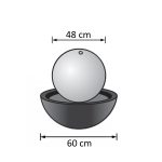 Edelstahl-Kugelbrunnen Globe 50cm | Trösters Brunnenwelt