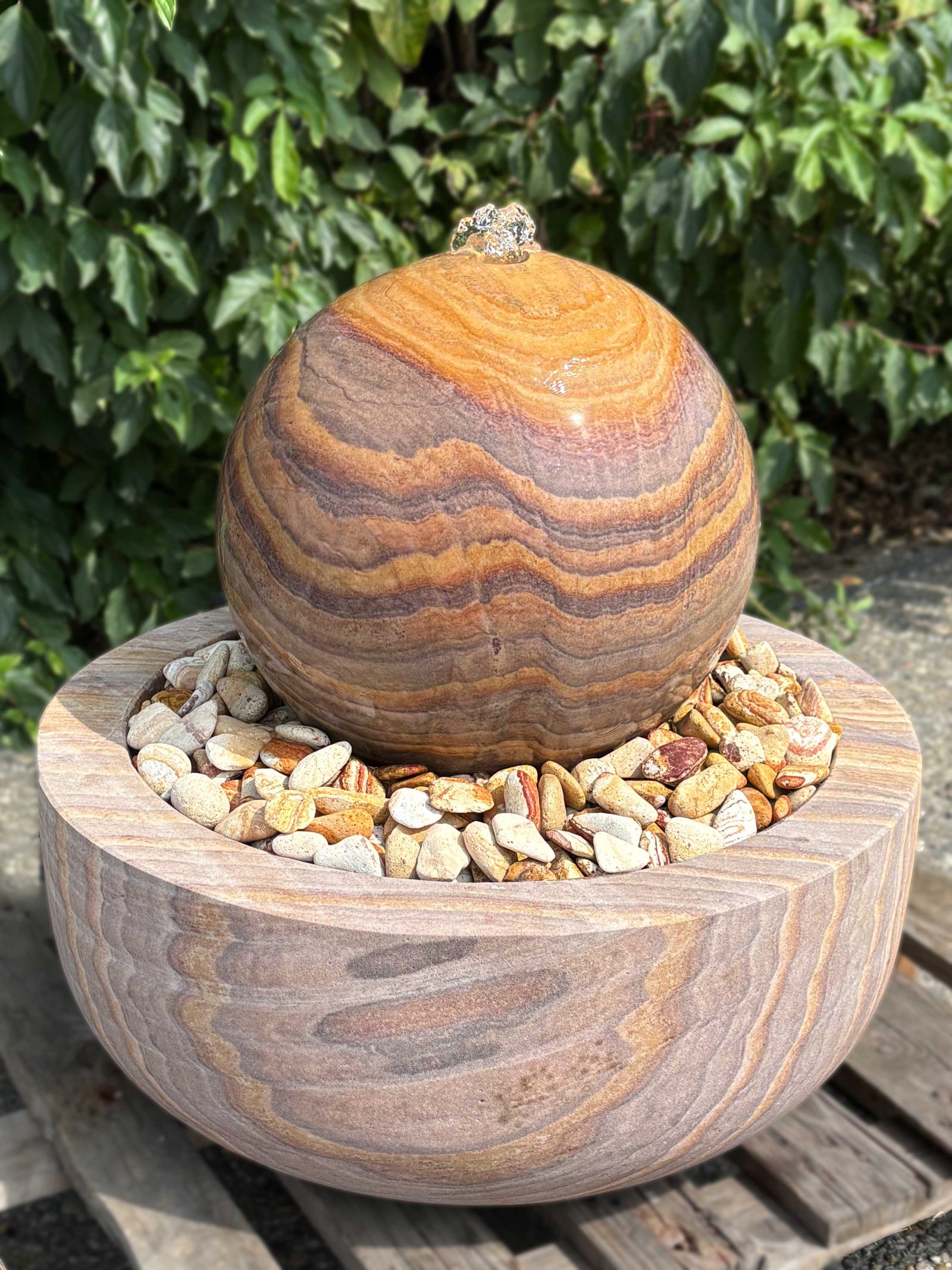 Kugelbrunnen Rainbow India Sarnath 50cm | Trösters Brunnenwelt