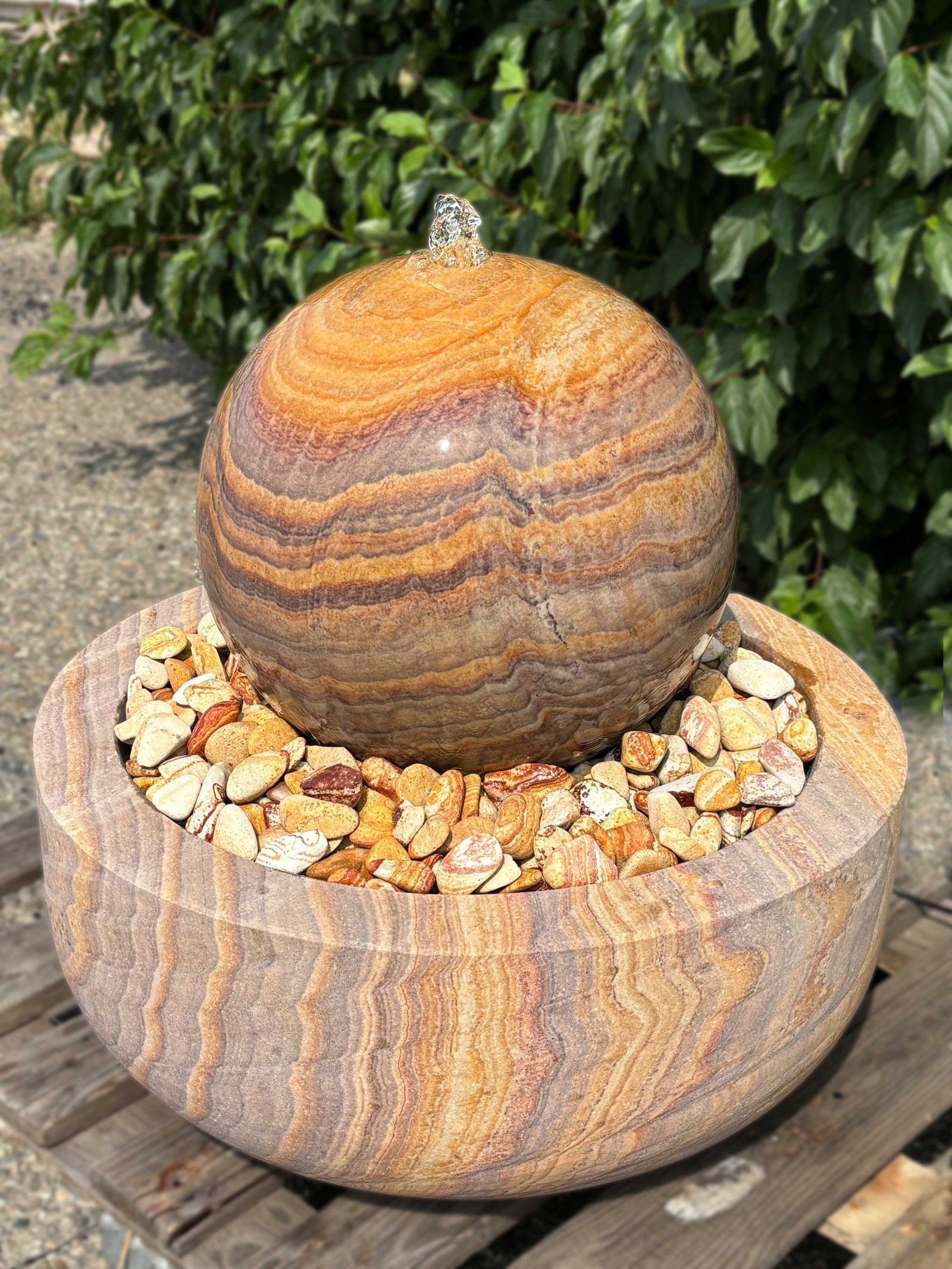 Kugelbrunnen Rainbow India Sarnath 50cm | Trösters Brunnenwelt