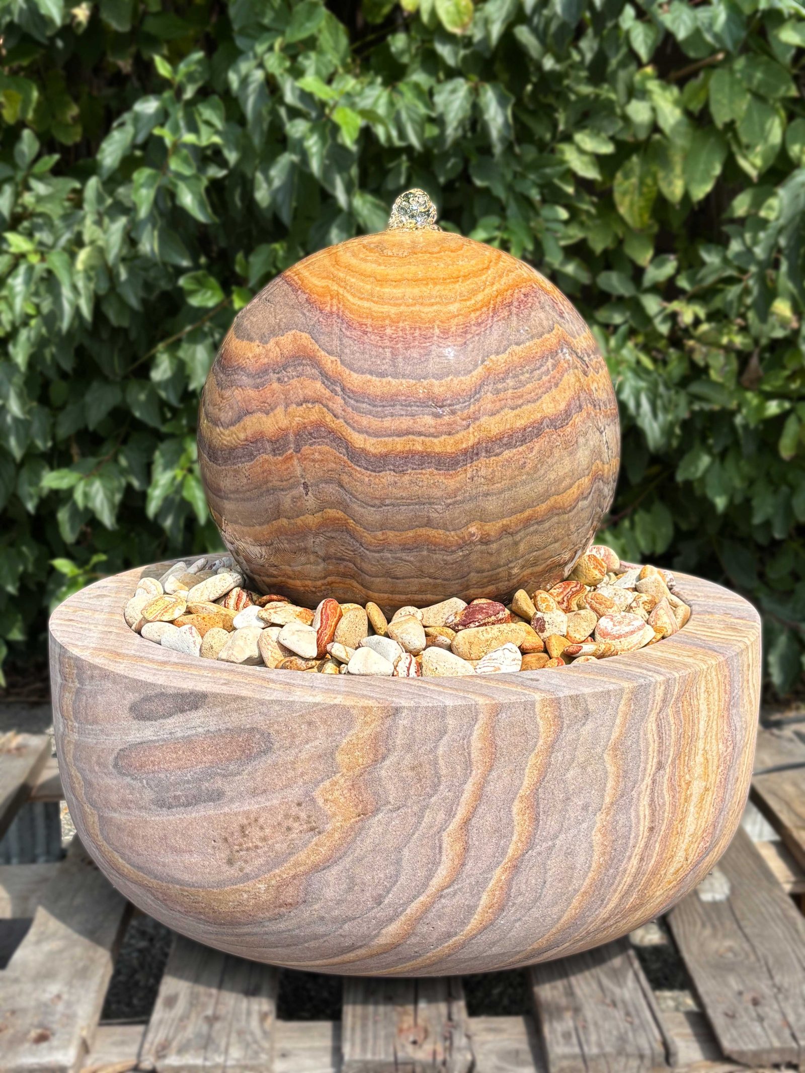 Kugelbrunnen Rainbow India Sarnath 50cm | Trösters Brunnenwelt