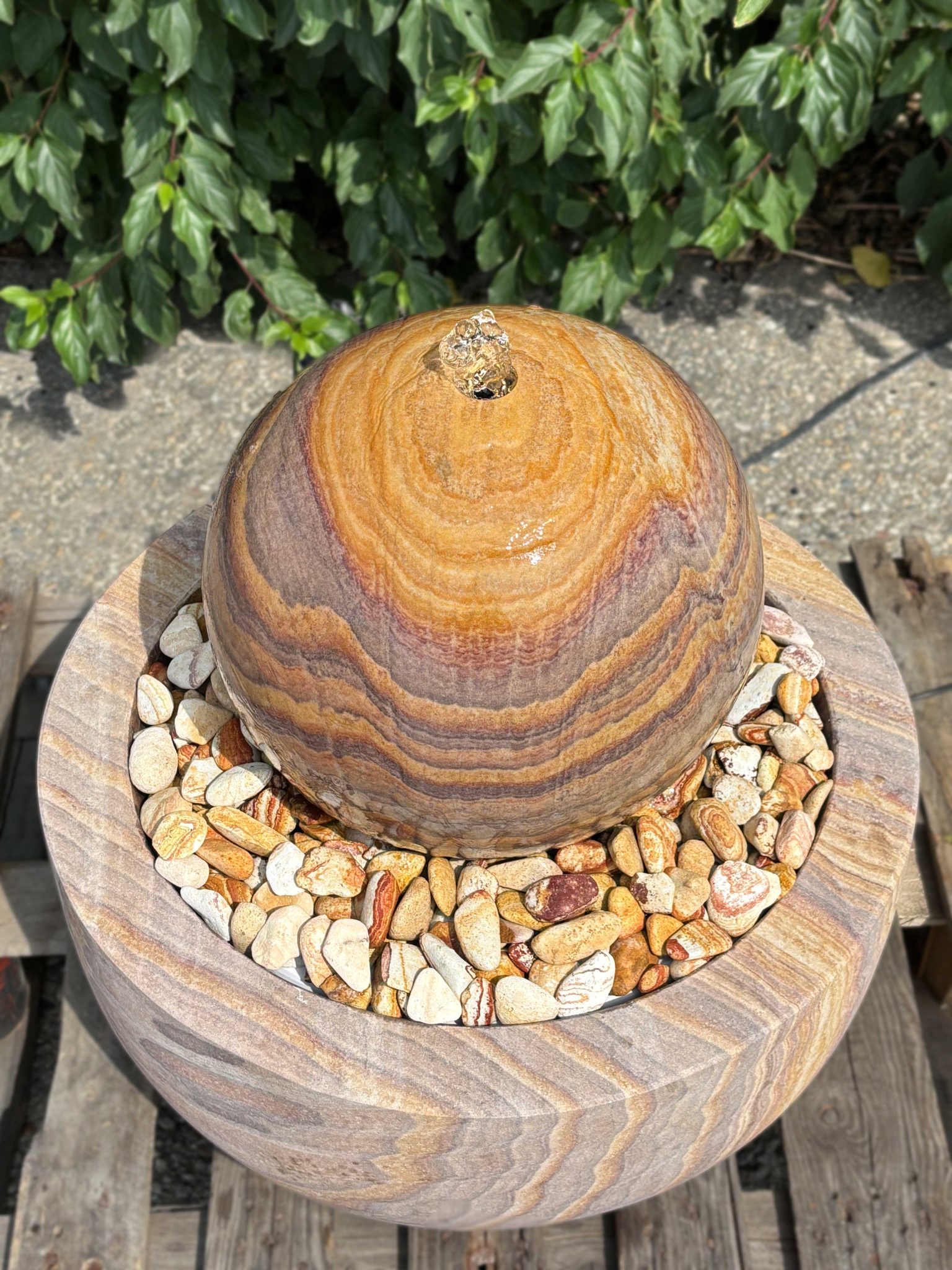 Kugelbrunnen Rainbow India Sarnath 50cm | Trösters Brunnenwelt