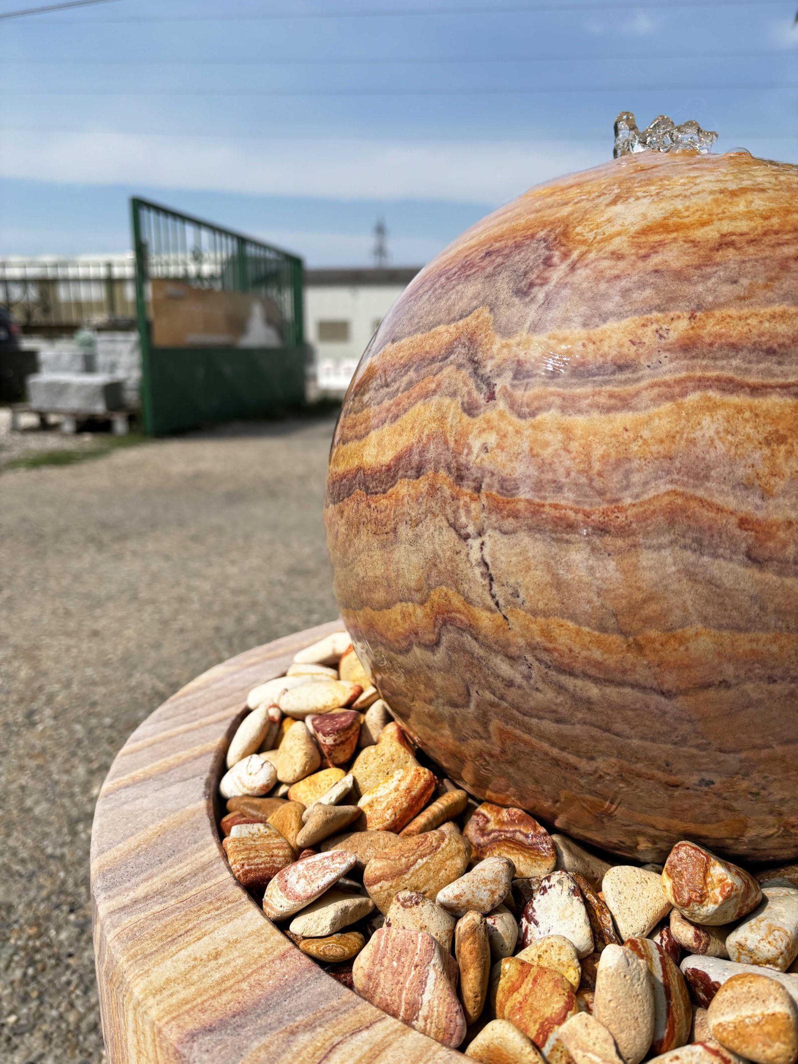 Kugelbrunnen Rainbow India Sarnath 50cm | Trösters Brunnenwelt