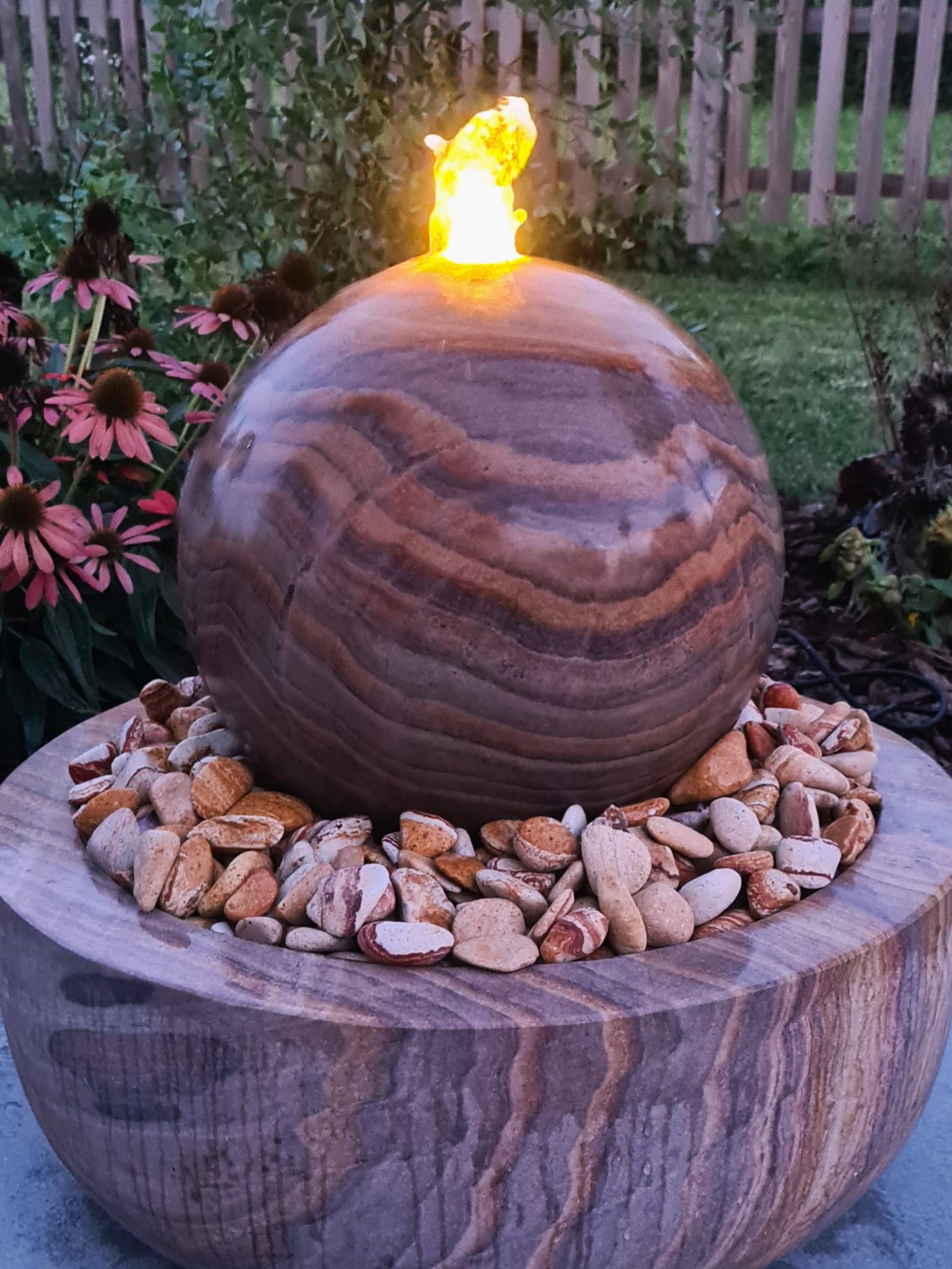 Kugelbrunnen Rainbow India Sarnath 50cm | Trösters Brunnenwelt