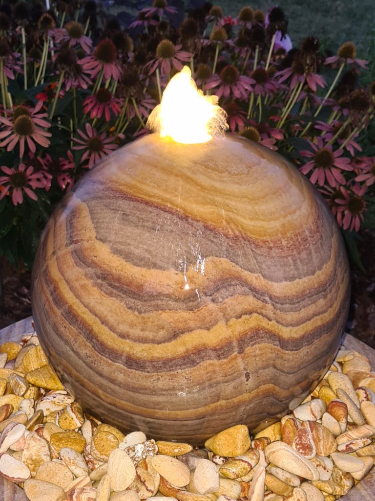 Kugelbrunnen Rainbow India Sarnath 50cm | Trösters Brunnenwelt